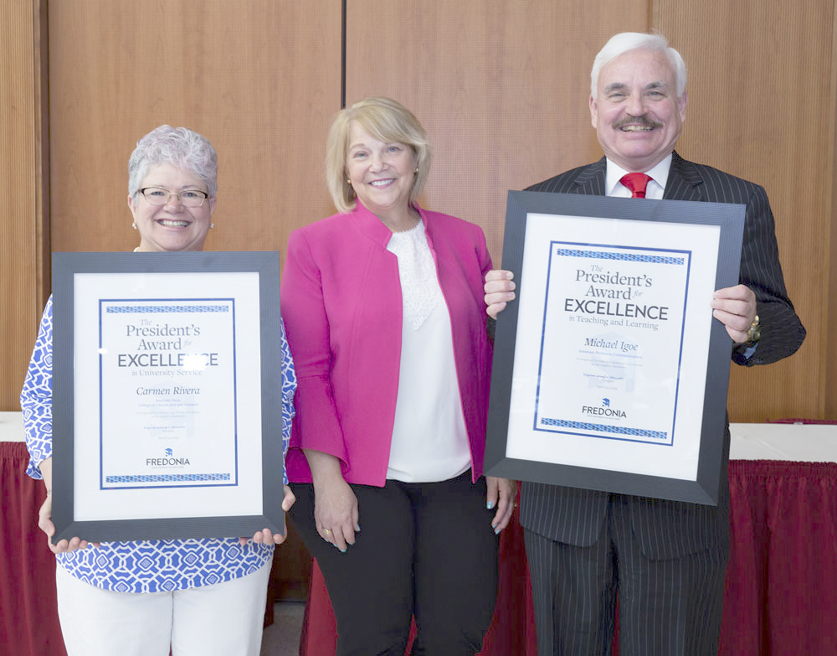 Igoe and Rivera honored with President’s Award for Excellence | News ...